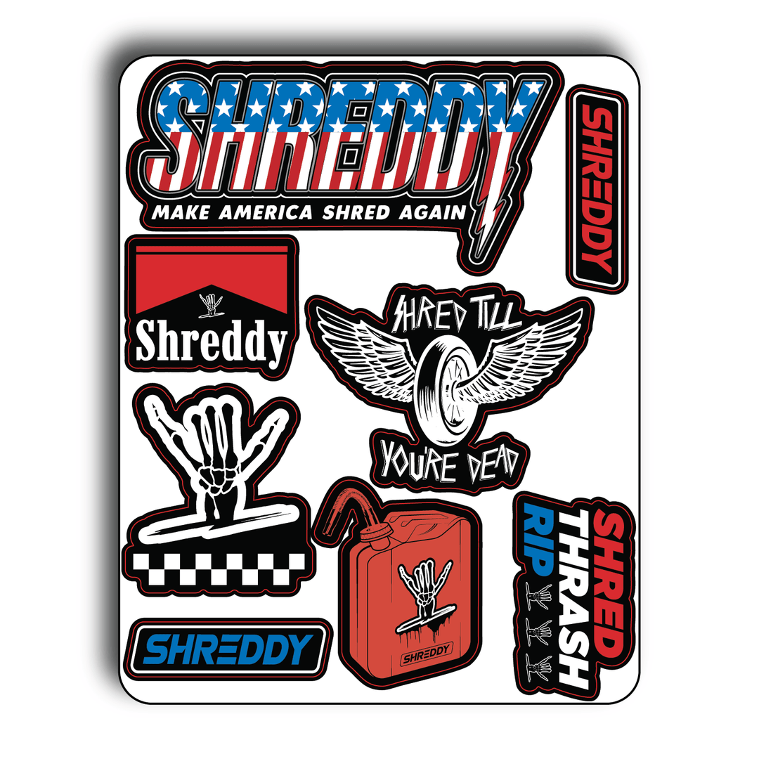 Shreddy Lyfe Stickers Collection: Express Your Epic Adventures
